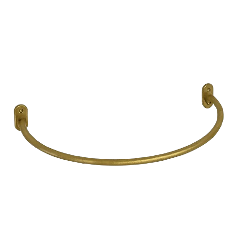 Antique Gold Coronet Curved Bed Canopy Frame | Easy Fix Wall-Mounted ...